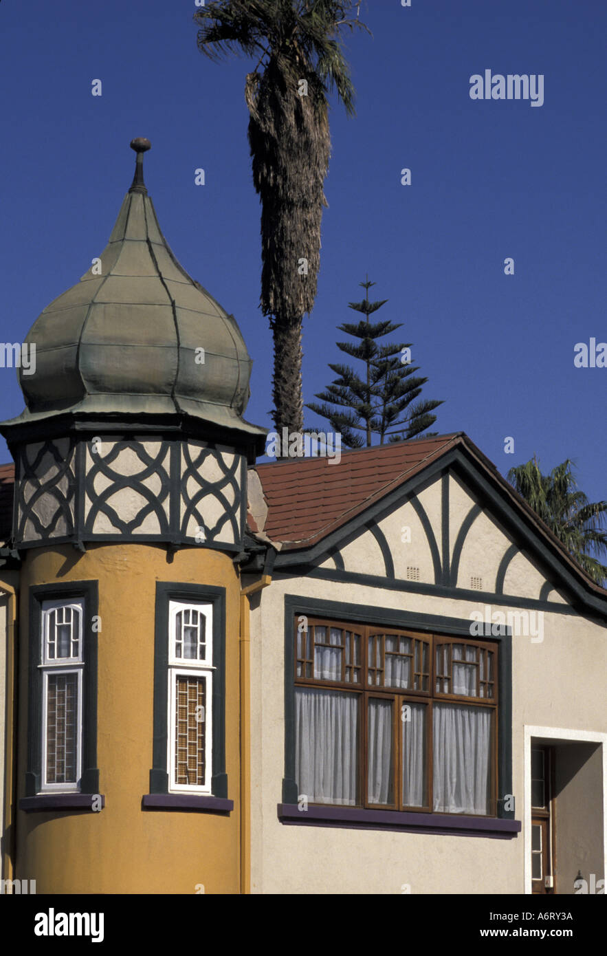 Namibia, Swakopmund. German architecture Stock Photo - Alamy