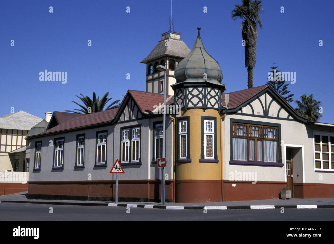 Namibia, Swakopmund. German architecture Stock Photo - Alamy
