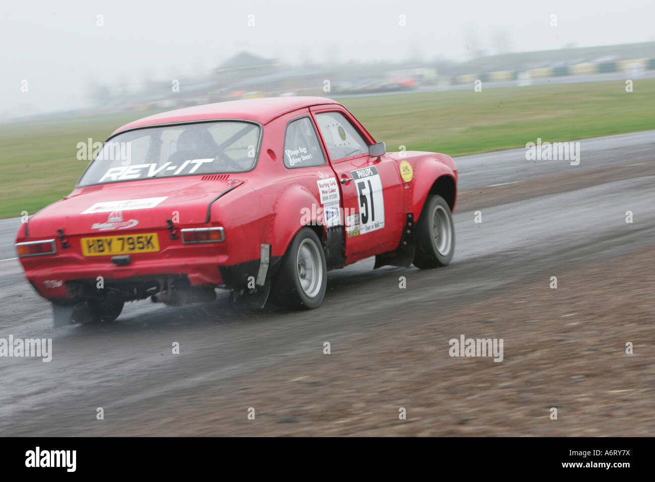 Classic rally action, Croft Stock Photo - Alamy