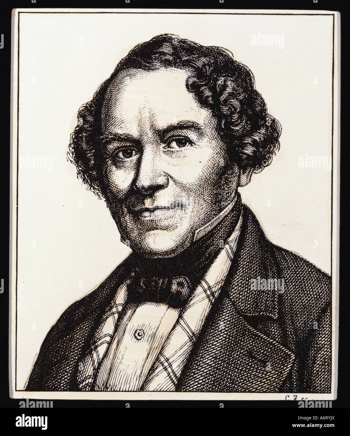 Kreutzer, Konradin, 22.11.1780 - 14.12.1849, German composer, portrait ...