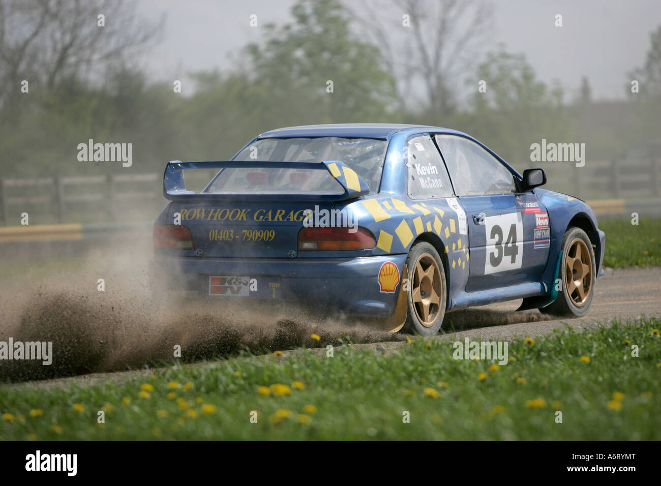 Rallycross at Croft Circuit (scooby style Stock Photo - Alamy