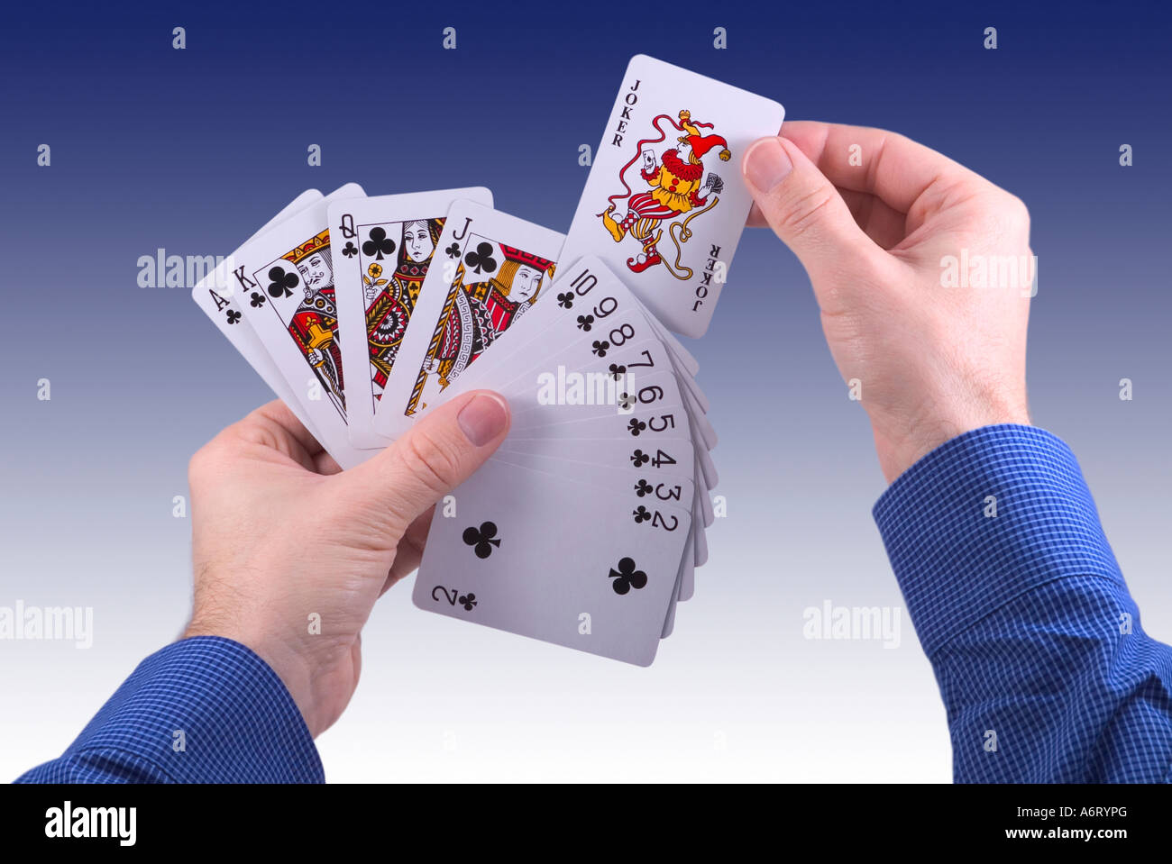 playing the joker Stock Photo - Alamy