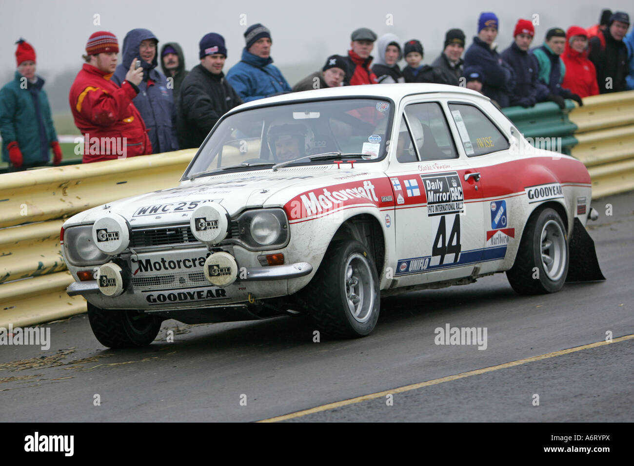 The crowd enjoy a rally classic at Croft Racing Circuit Stock Photo - Alamy