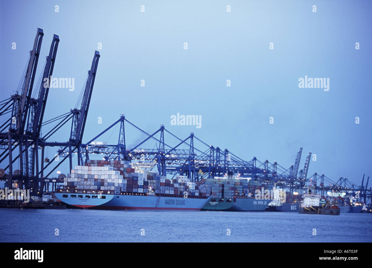Trinity container terminal, Port of Felixstowe, Suffolk, UK Stock Photo ...