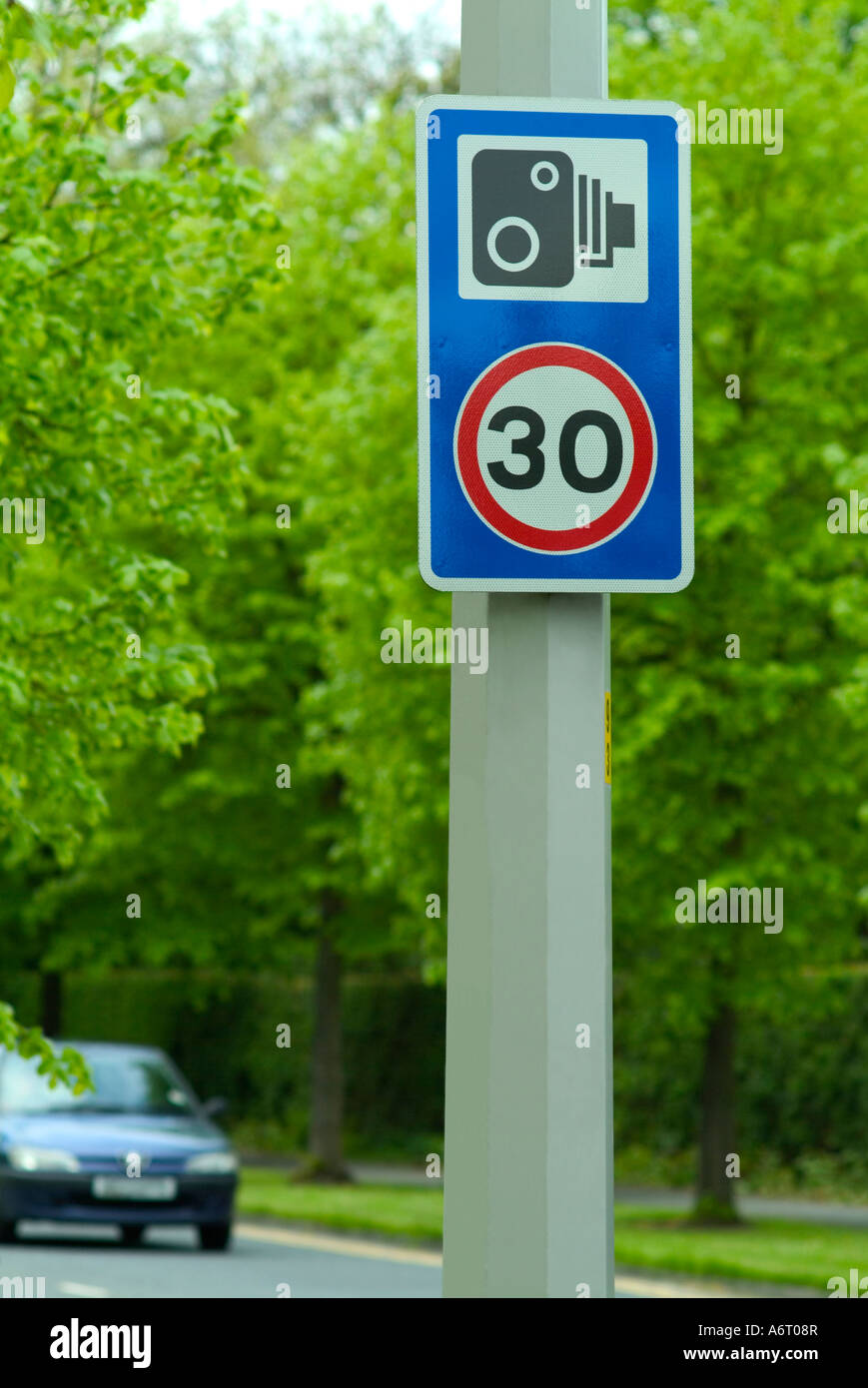 speed camera sign Stock Photo - Alamy