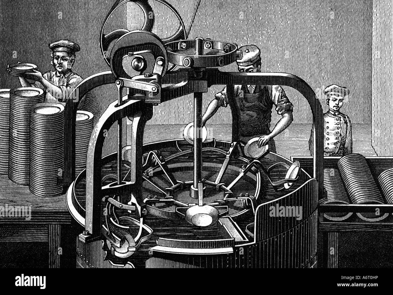 household, washing, dishwasher, Gartenlaube, 1886 Stock Photo - Alamy