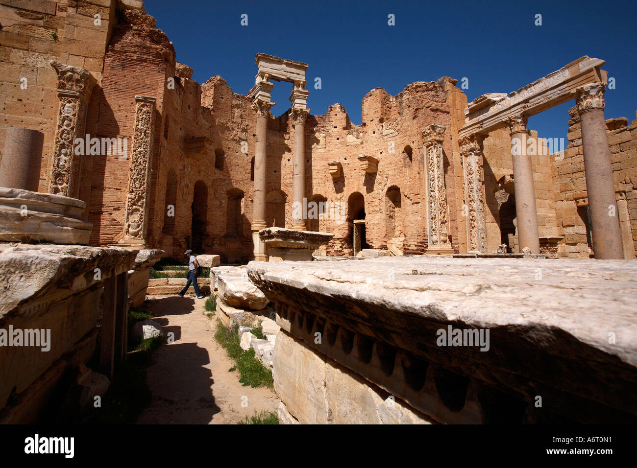 Severan basilica in leptis magna hi-res stock photography and images ...