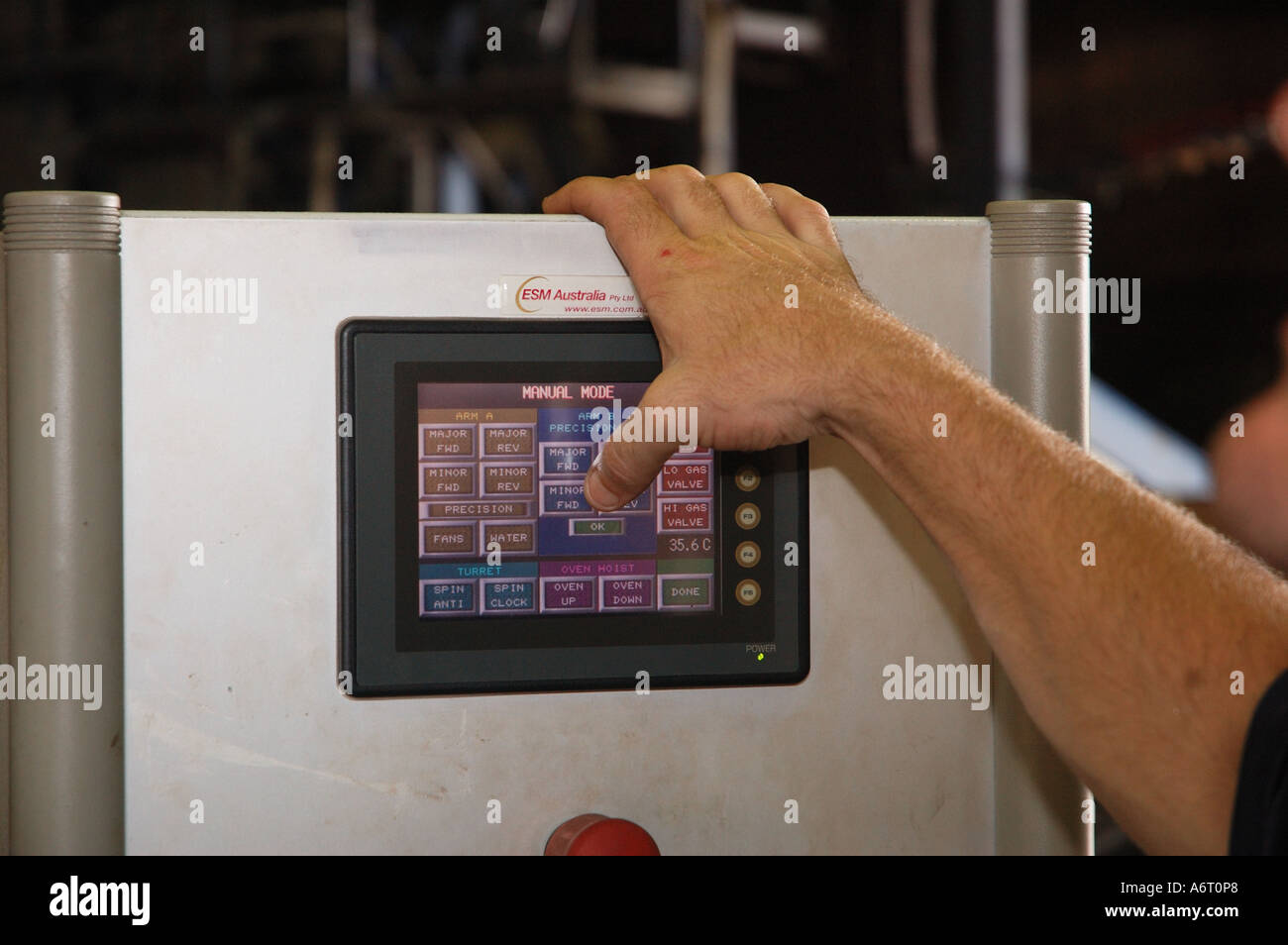 Computer operated touch screen controls Stock Photo - Alamy