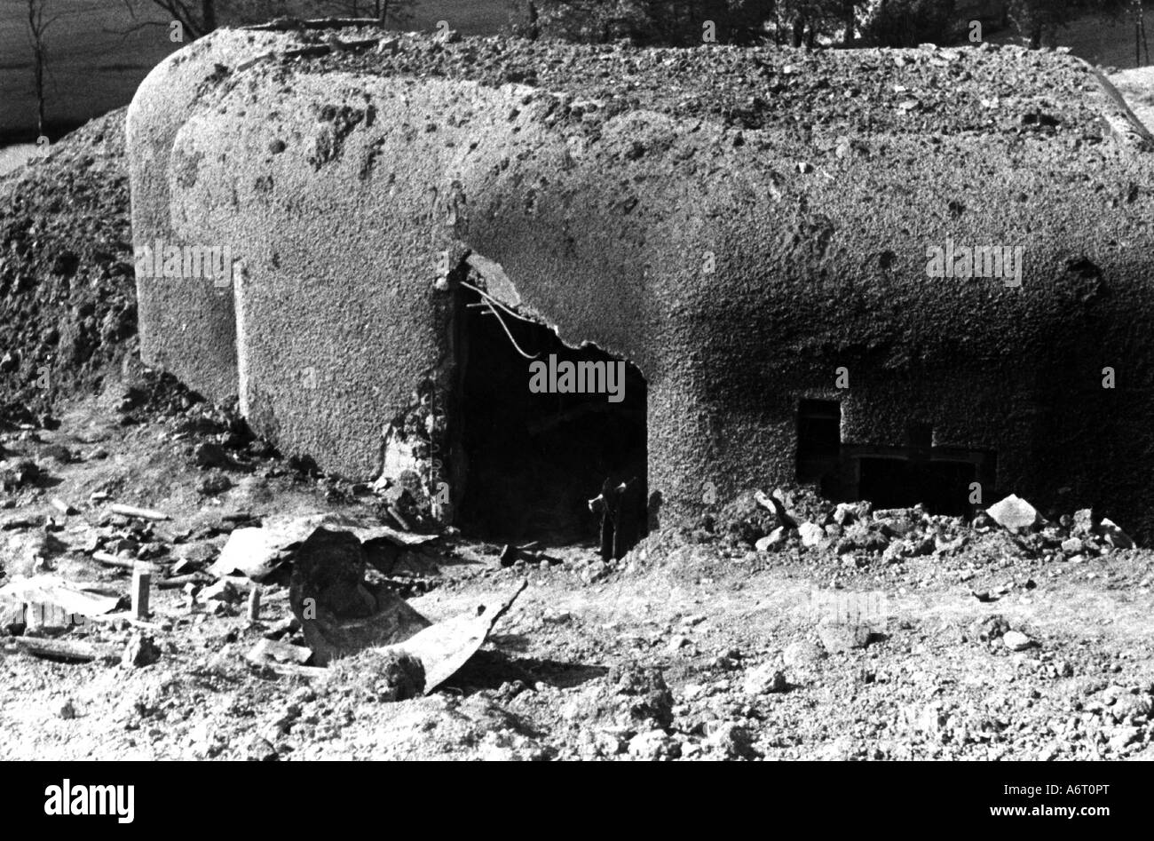 Destroyed bunker near sedan hi-res stock photography and images - Alamy