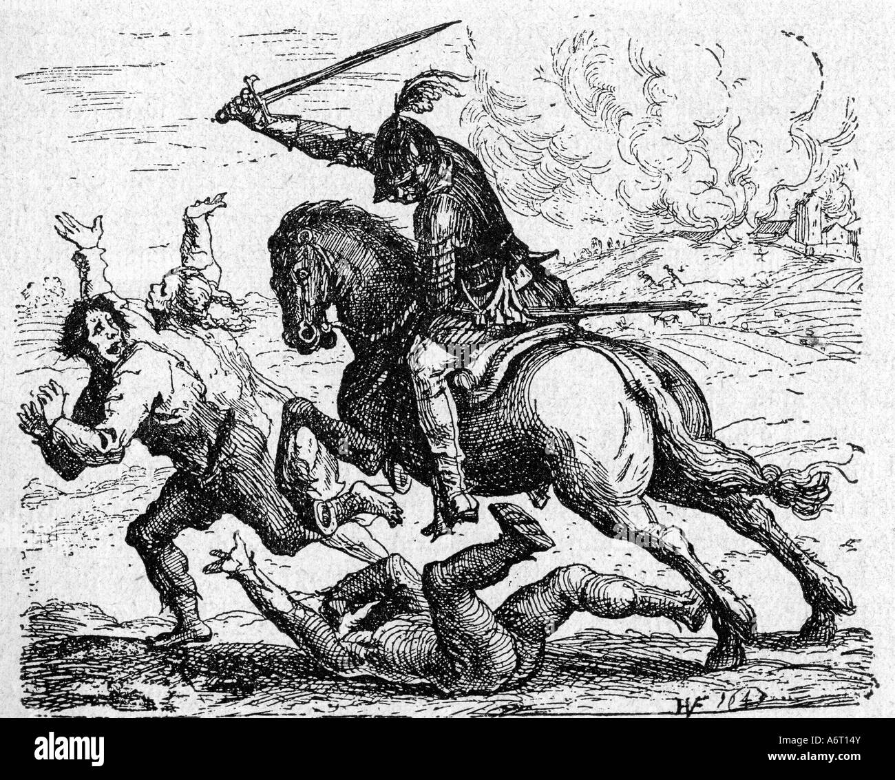 events, Thirty Years War 1618 - 1648, atrocites, marauding soldier ...