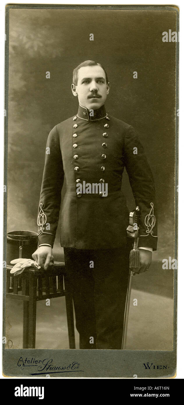 military, Austria-Hungary, uniforms, officers, Lieutenant, photograph ...