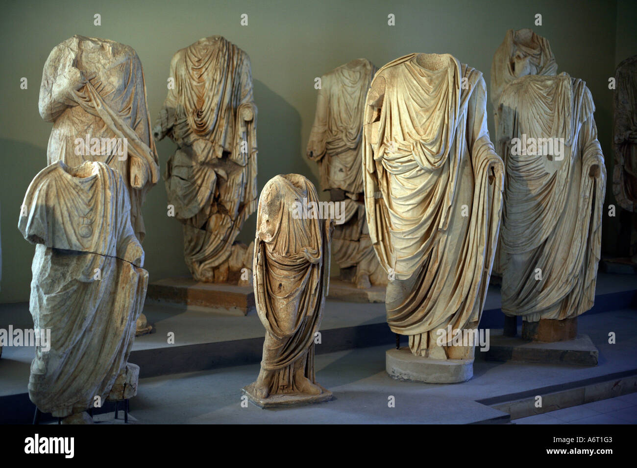 Roman sculpture at Leptis Magna museum in Libya Stock Photo - Alamy