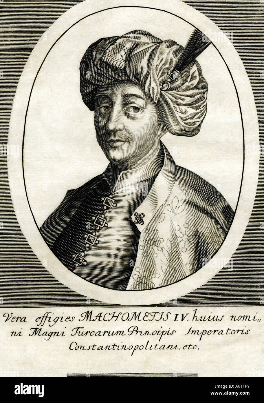 Muhammad IV, 2.1.1641 - 17.12.1692, sultan of the Ottoman Empire from ...