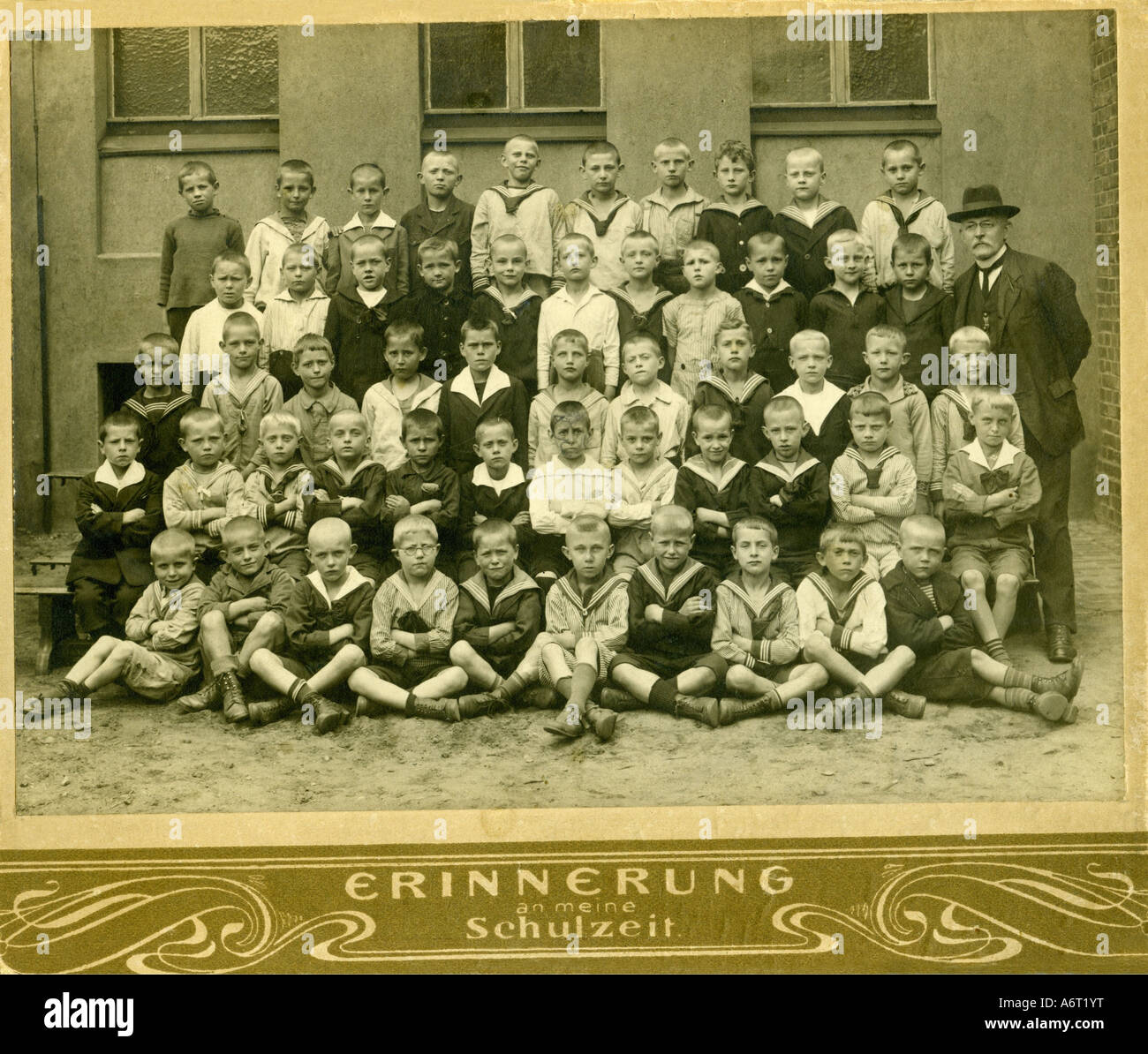 education, class pictures, class of boys ` school, circa 1910 Stock ...