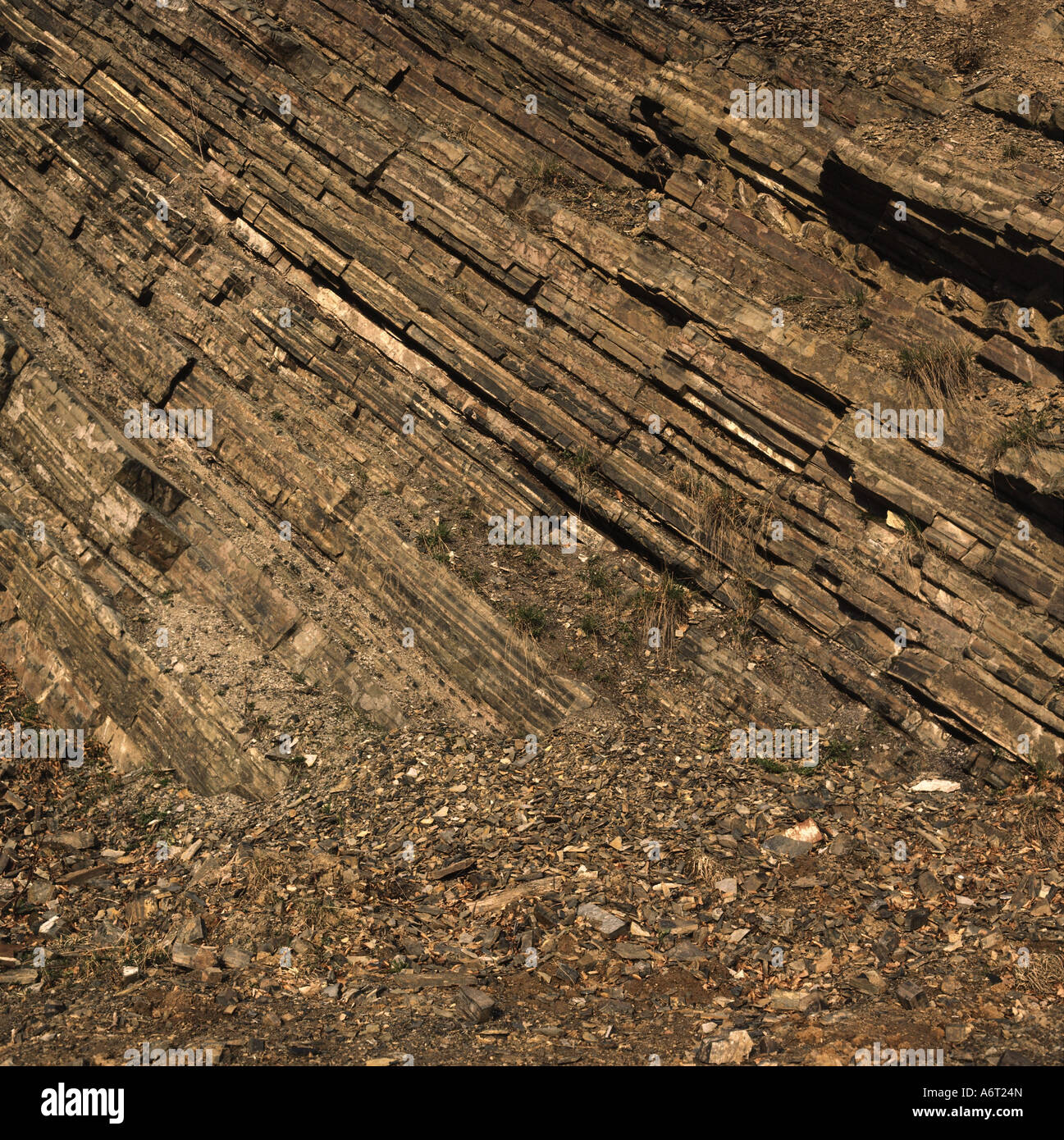 geology, slate, quarry, Waldeck, Germany, Hesse, stone Stock Photo - Alamy