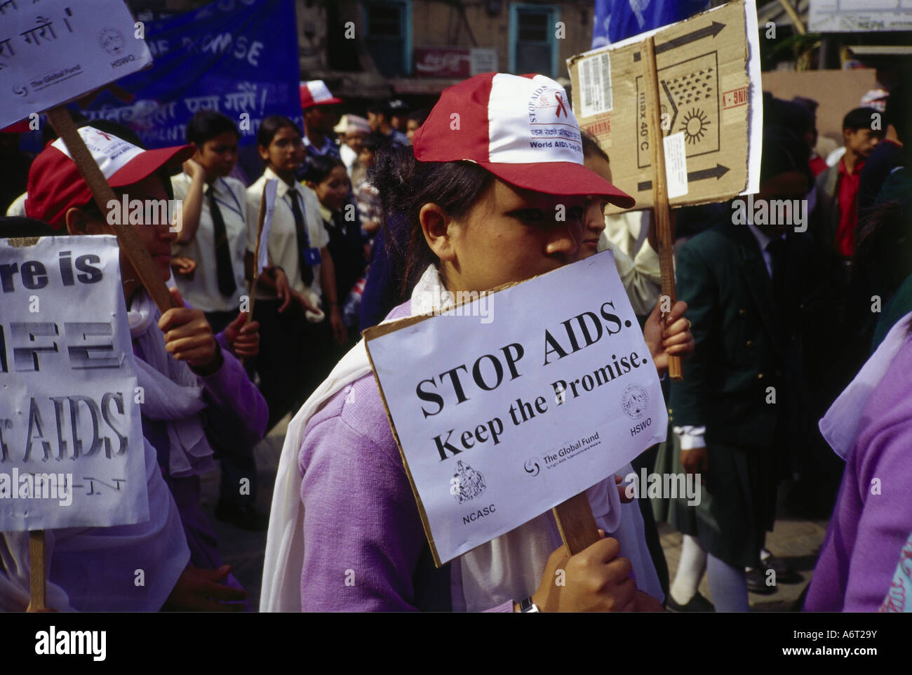 Aids slogan hi-res stock photography and images - Alamy