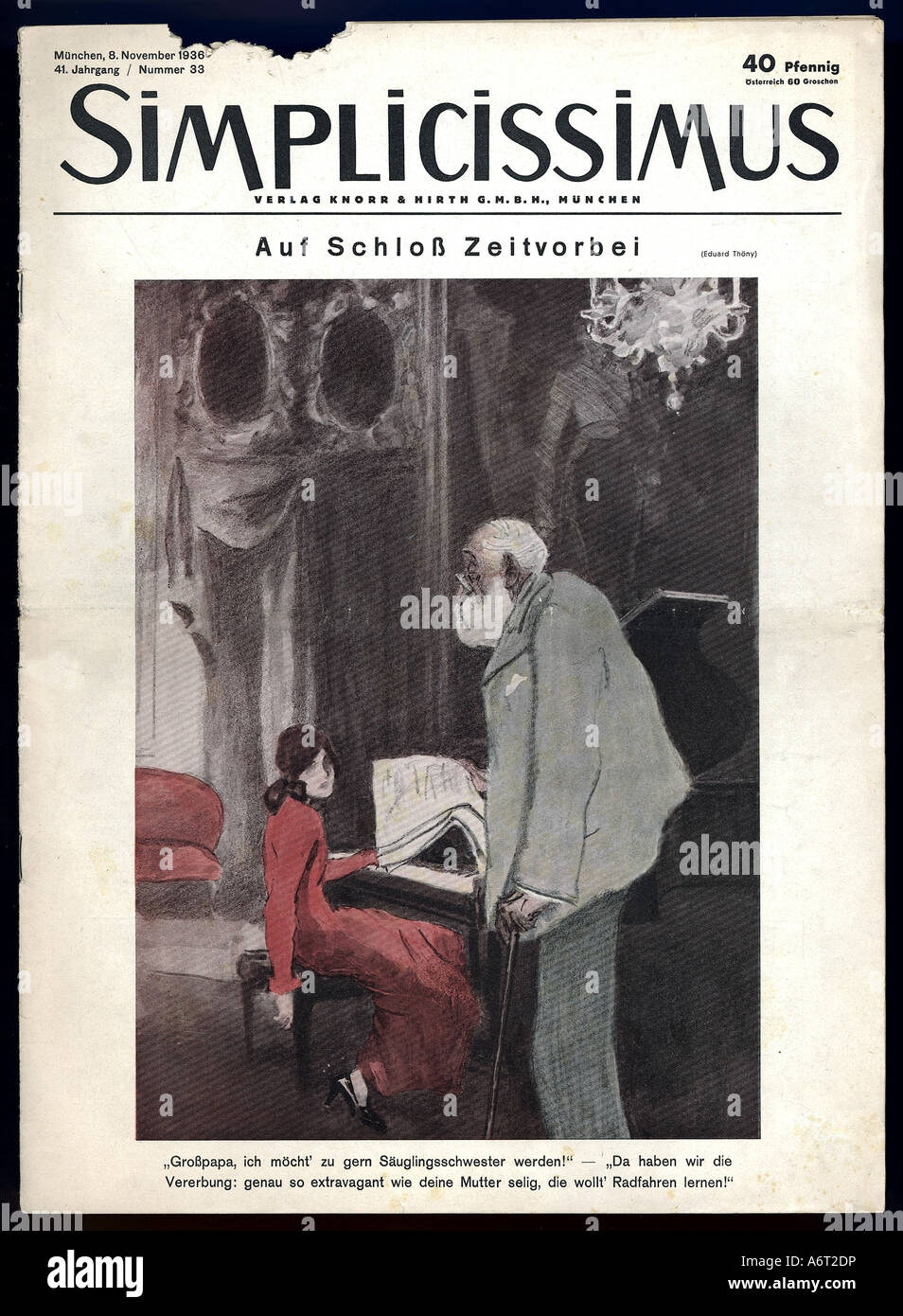 Simplicissimus caricature hi-res stock photography and images - Alamy