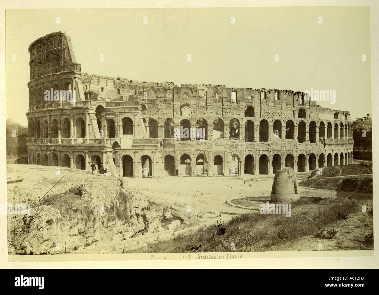 geography/travel, Italy, Rome, Colosseum, exterior view, second half ...