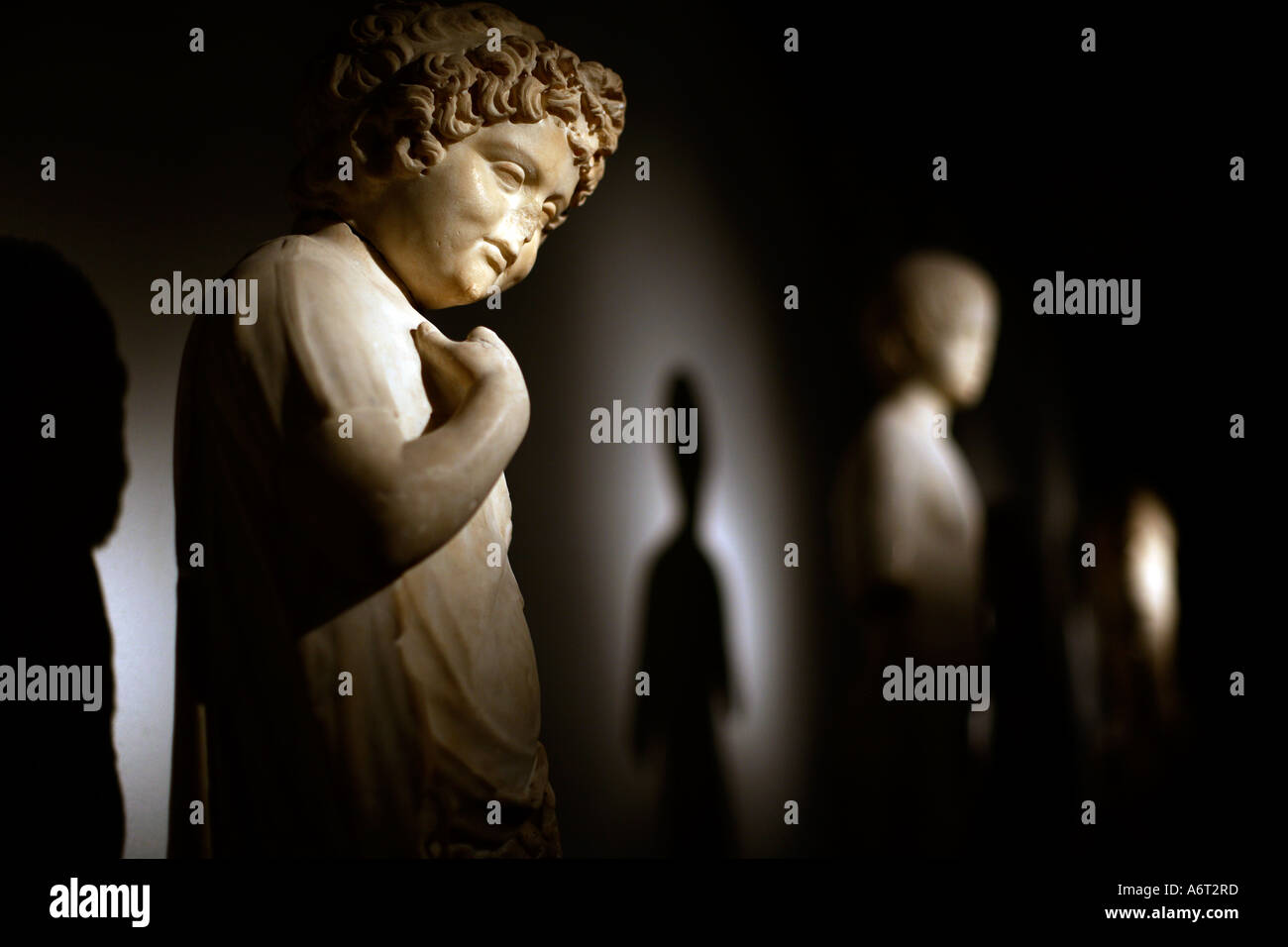 Roman sculpture on display at the National Museum in Tripoli Libya ...