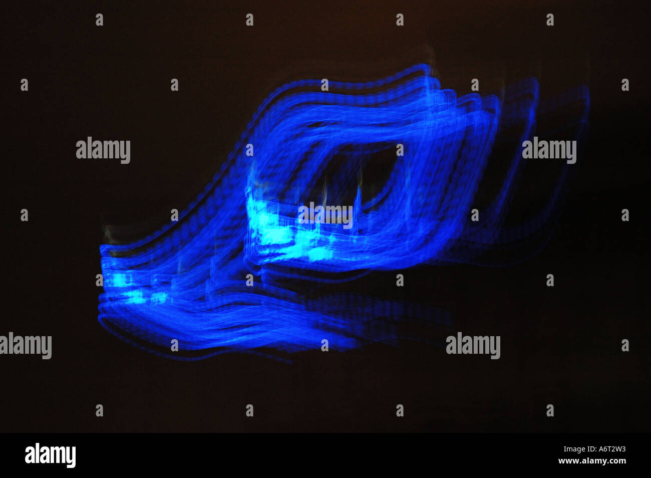 strange blue light trail Stock Photo - Alamy