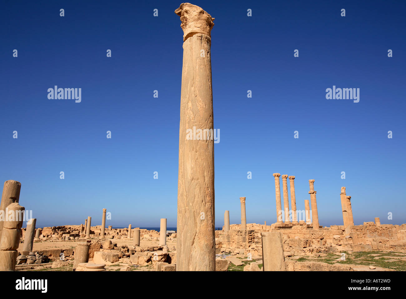 The ruins of Sabratha in Libya Stock Photo - Alamy