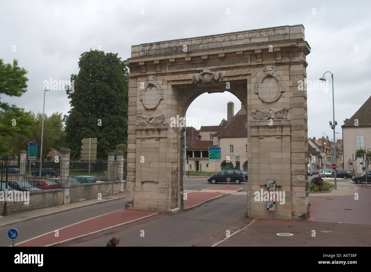 Roman archway in Beaune France Stock Photo - Alamy