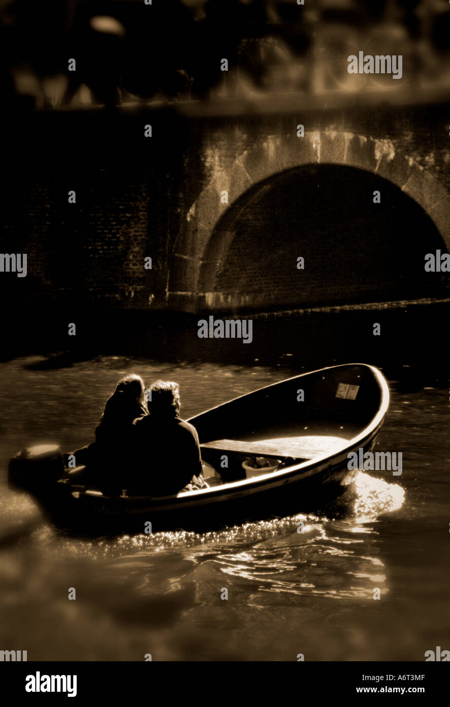 boating on Amsterdam canal Stock Photo - Alamy
