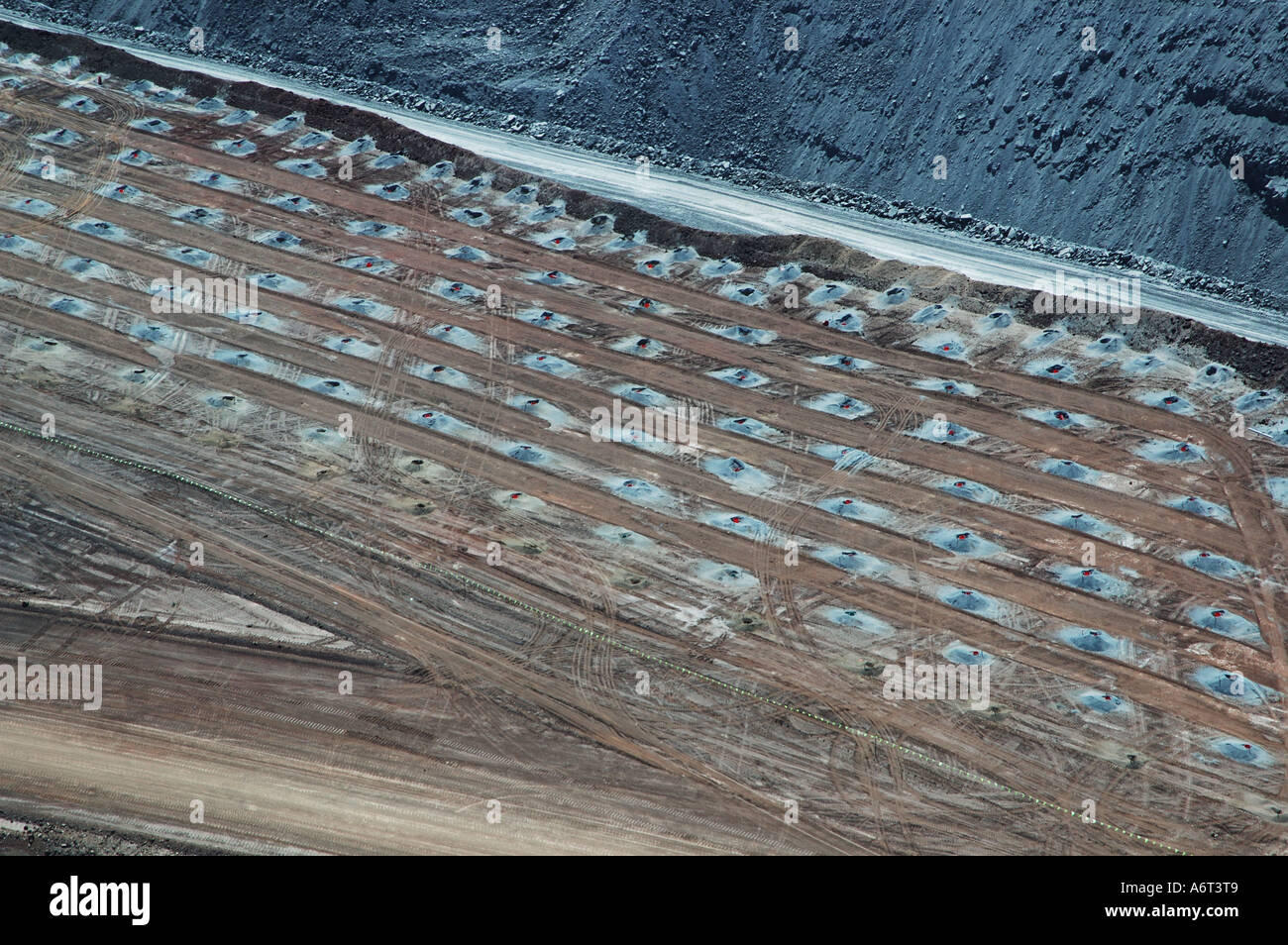 bore holes for blasting in open cut coal mine Queensland Australia ...