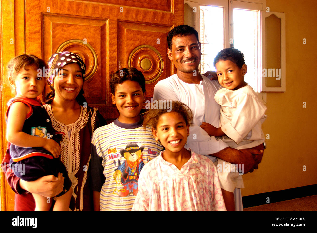 Egypt Family at Gurna Stock Photo - Alamy