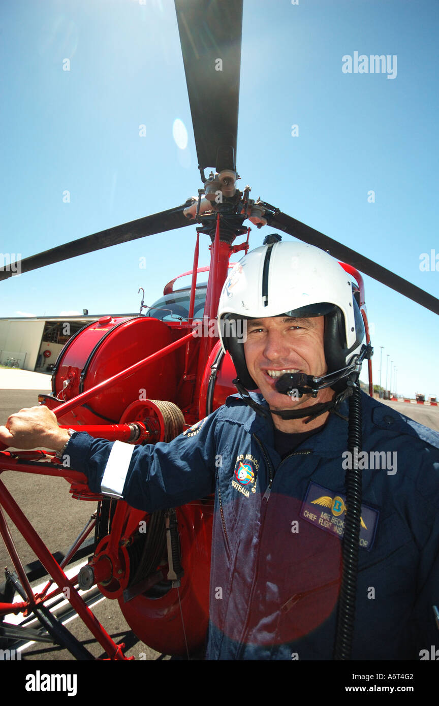 Old man helicopter pilot hi-res stock photography and images - Alamy