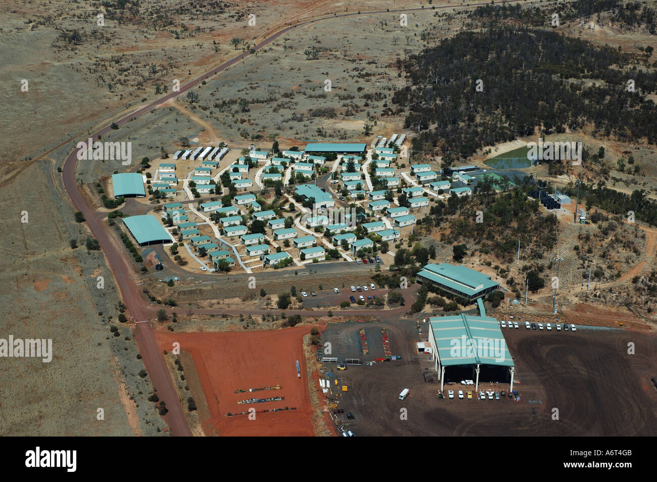 remote mining camp coal mine Central Queensland Australia Stock Photo ...