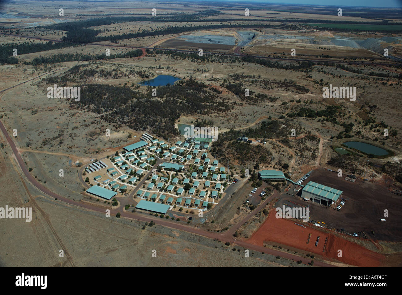 remote mining camp coal mine Central Queensland Australia Stock Photo ...