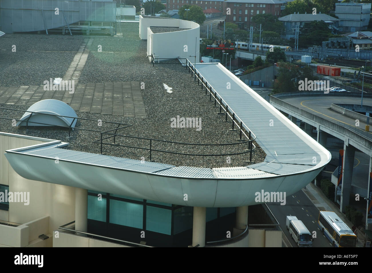 curved roofline on city building Stock Photo - Alamy