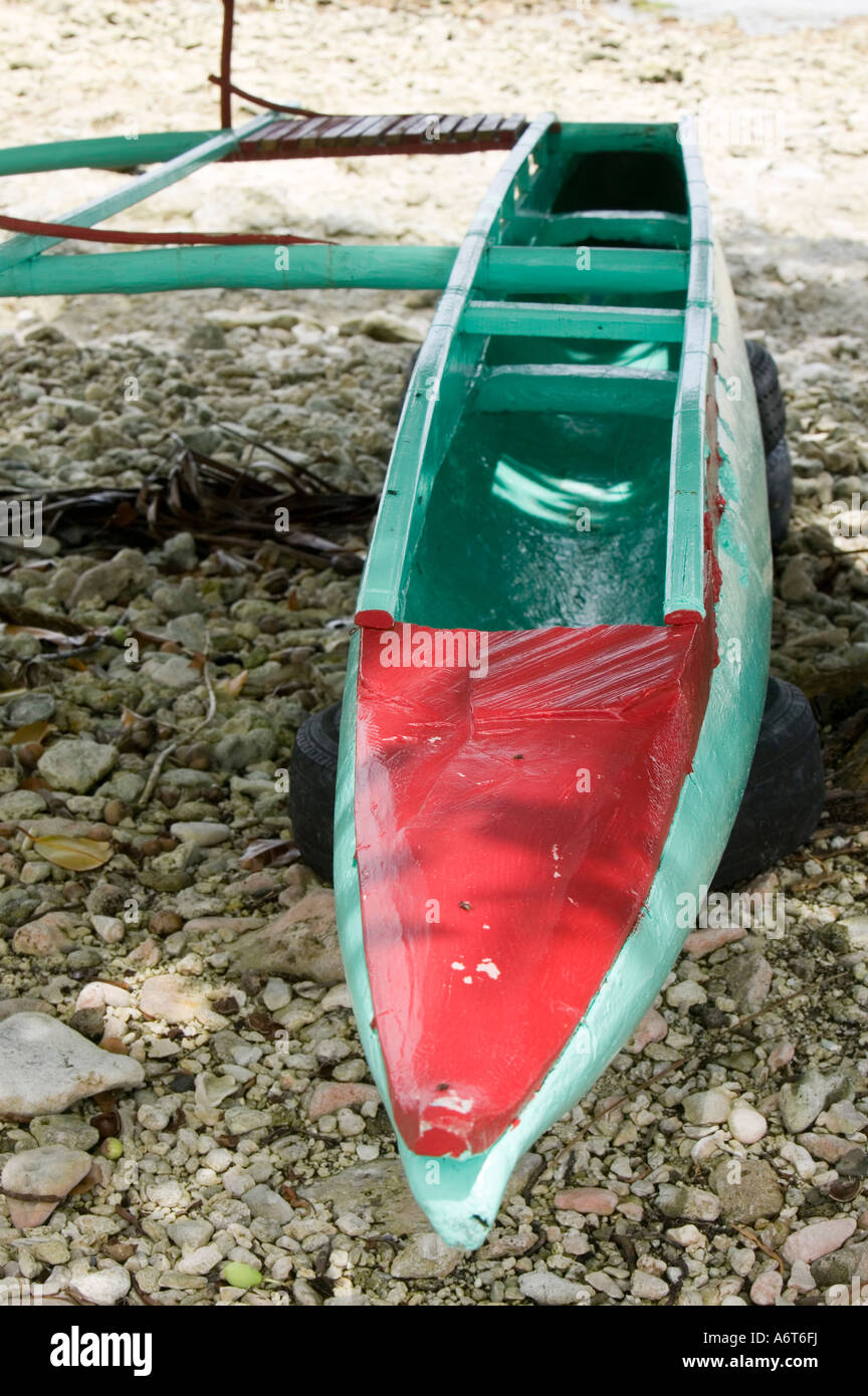 Traditional fishing boat, canoes on Funafuti, Tuvalu Stock Photo - Alamy