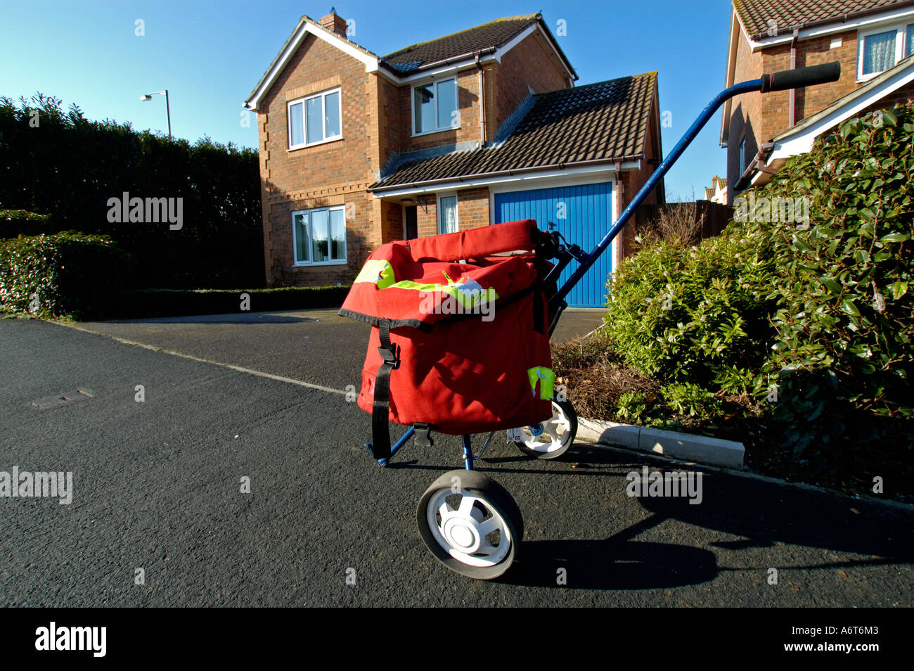 Postman cart trolley hi-res stock photography and images - Alamy