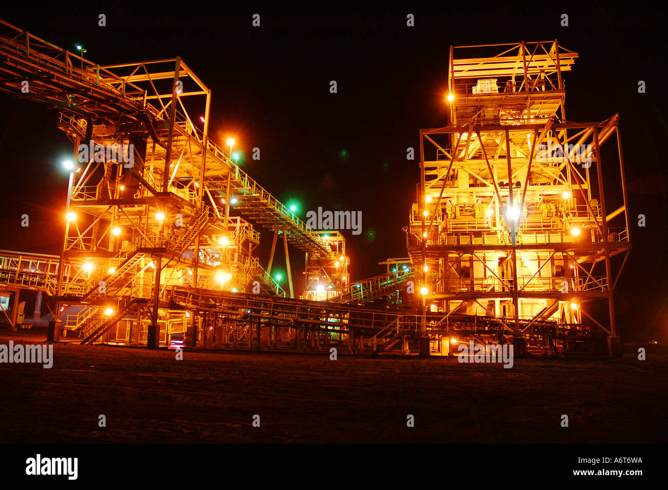coal loading stockpile by night Stock Photo - Alamy