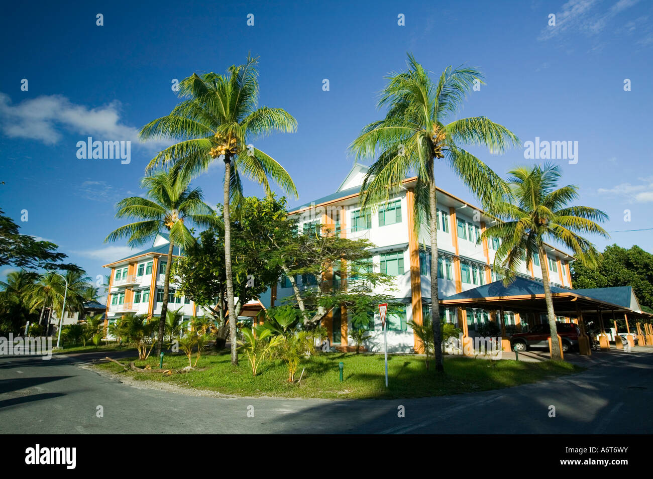 The new Tuvaluan parliament building on Funafuti, built with grant aid ...
