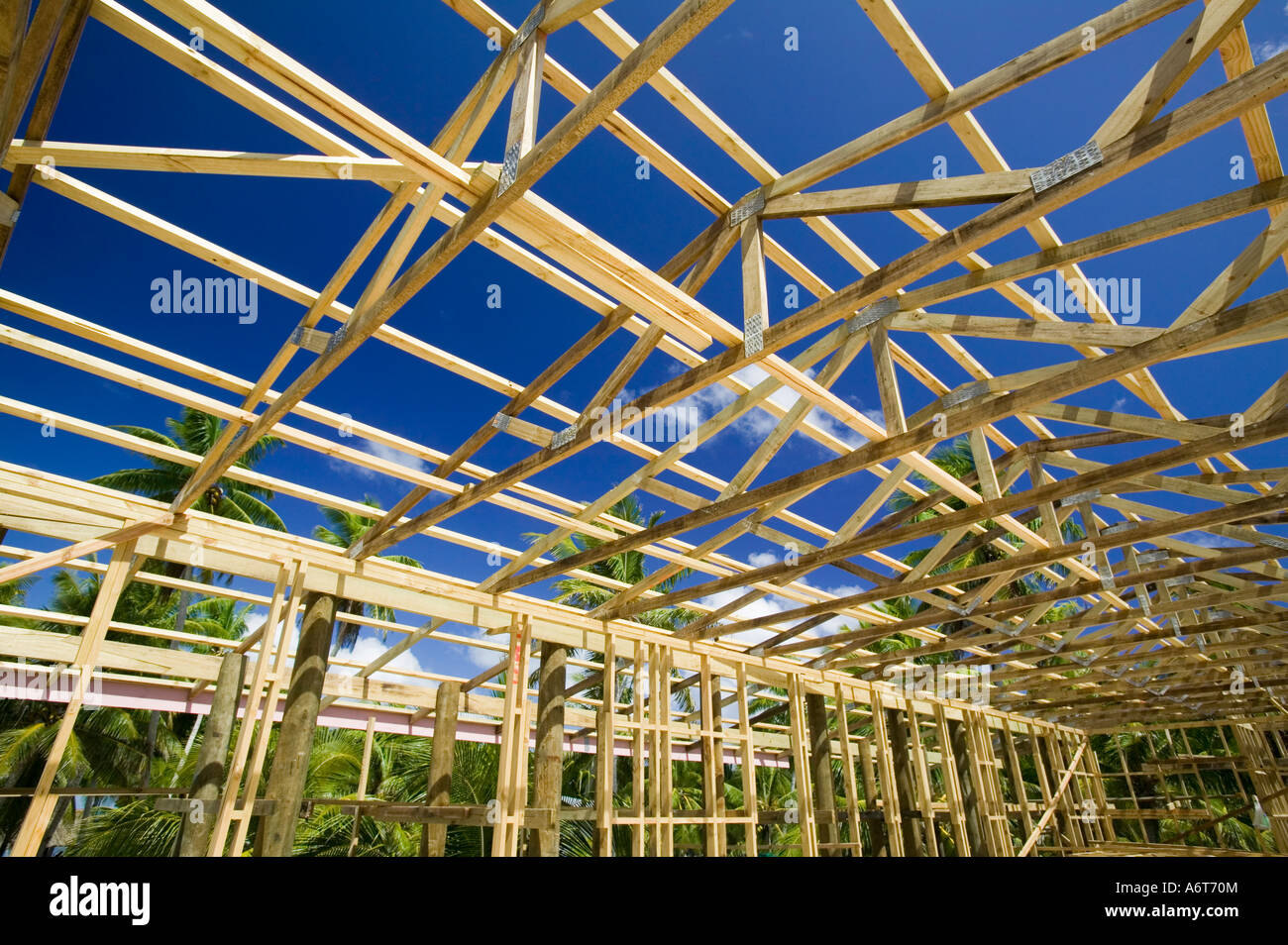A new building on Funafuti, Tuvalu Stock Photo - Alamy