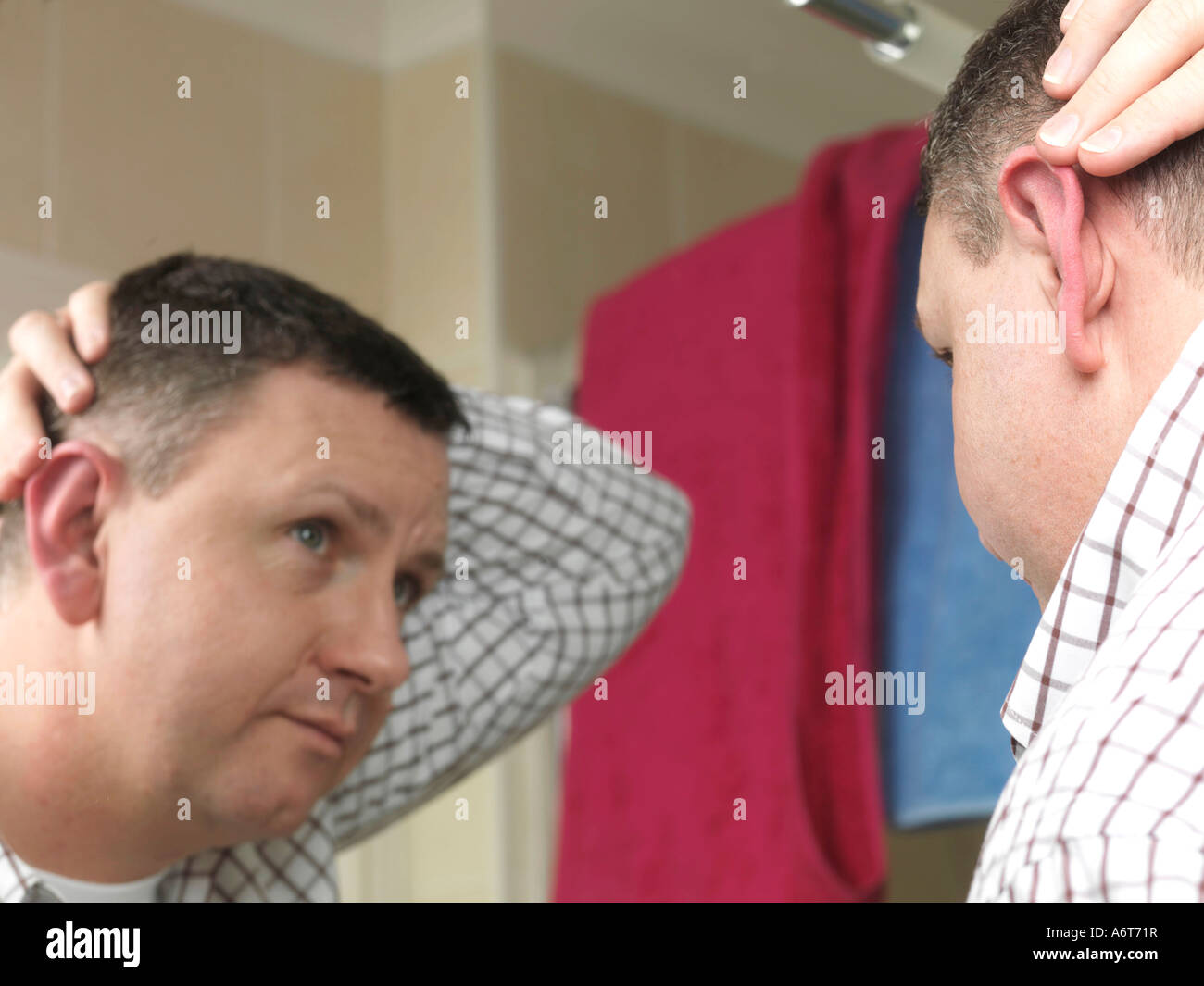 Young Man Pinning Back Ears Model Released Stock Photo - Alamy
