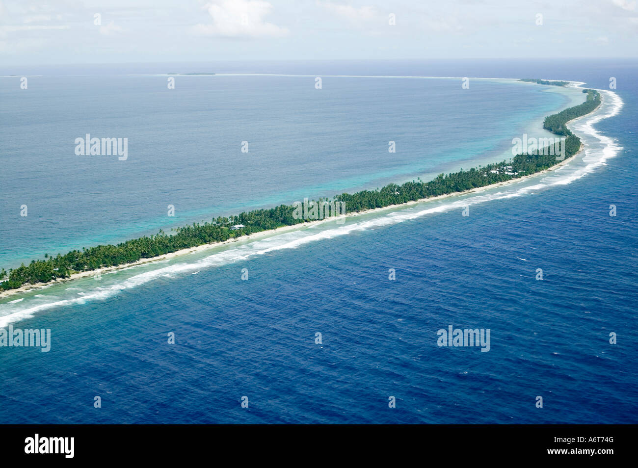 Funafuti, Tuvalu from the air, this low lying pacific island nation ... Funafuti, Tuvalu from the air, this low lying pacific island nation ...