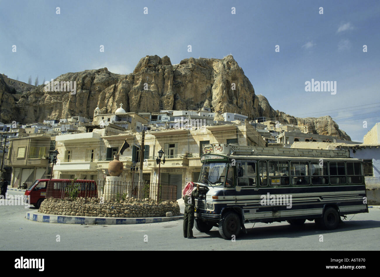 Maaloula Village, Syria - Houses at the foot of the Mar Sarkis Convent ...