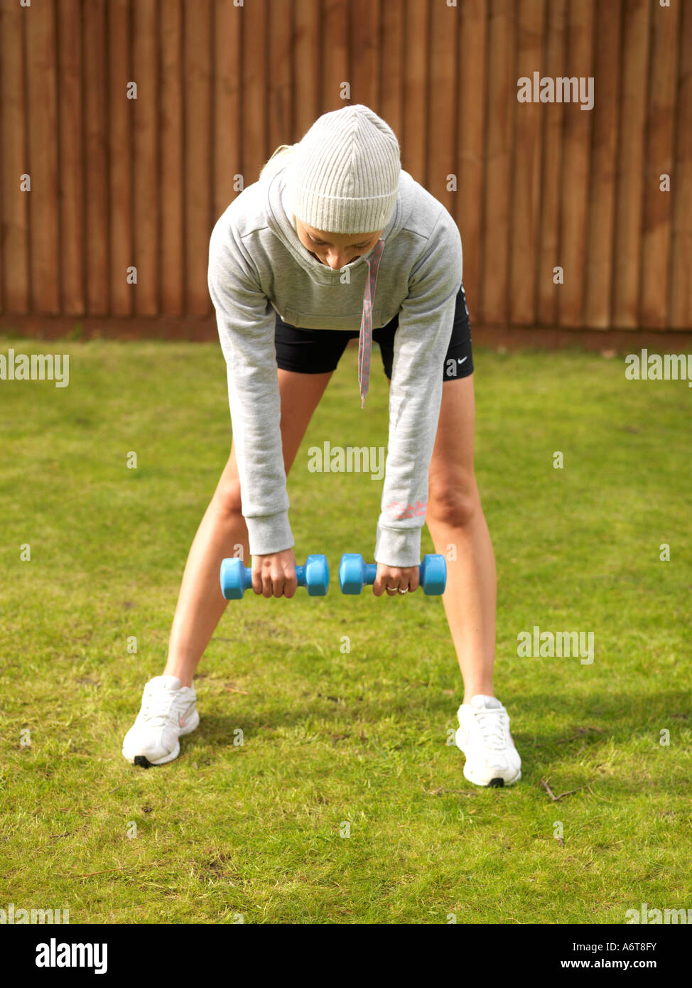 Healthy Young Woman Exercising Model Released Stock Photo - Alamy