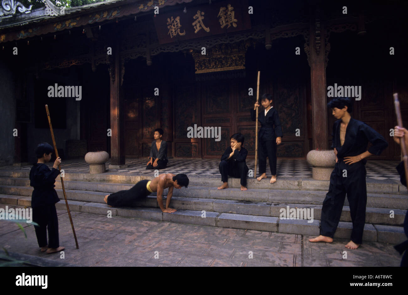 Martial arts Temple of Vietnam Stock Photo - Alamy