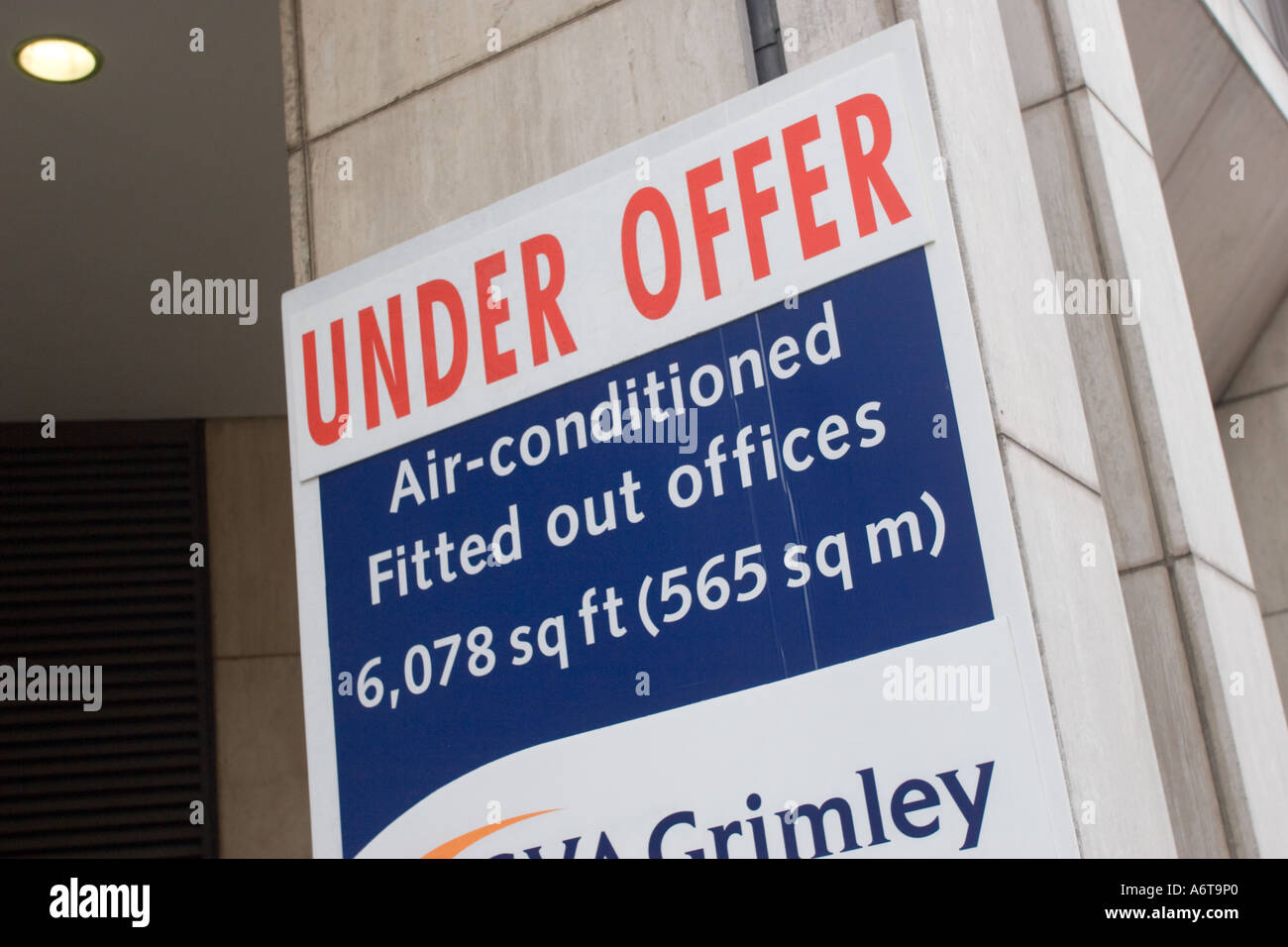 Under offer sign in the City of London GB UK Stock Photo - Alamy