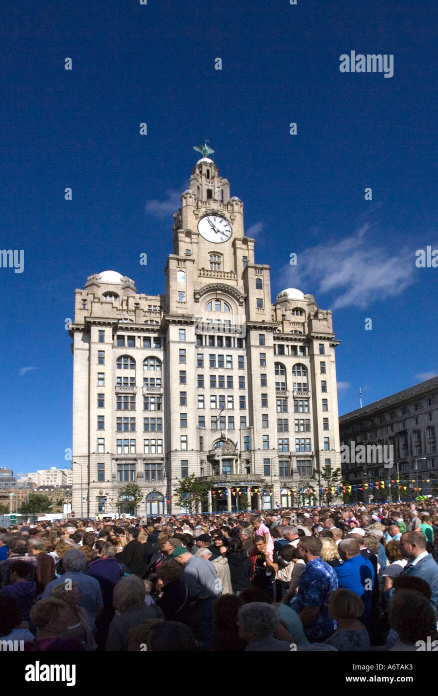 The Royal Liver Building with its Liver Birds on top form one of the ...