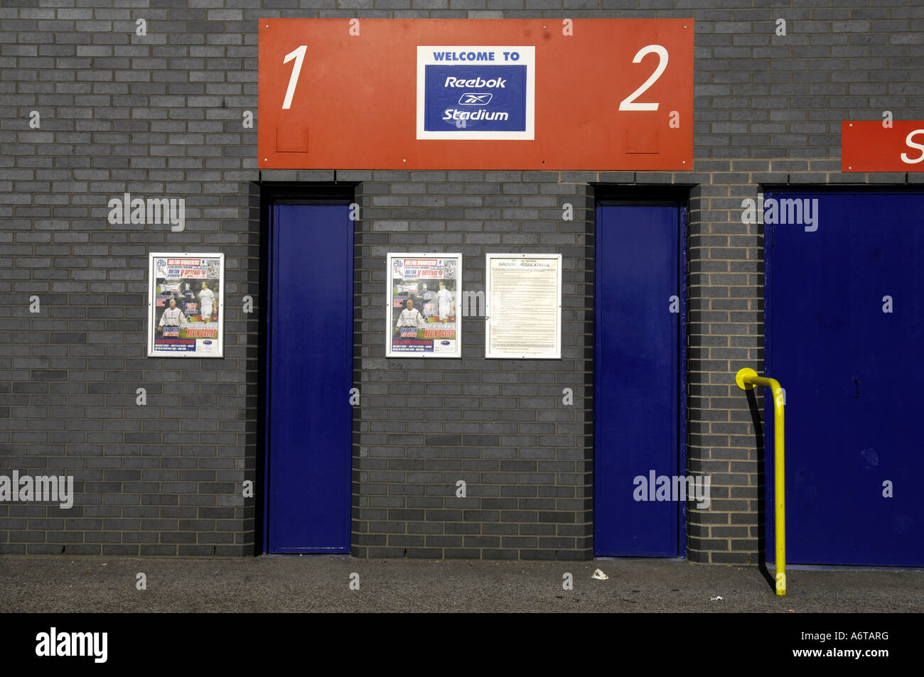 wall sign bolton wanderers england english colour color football club ...