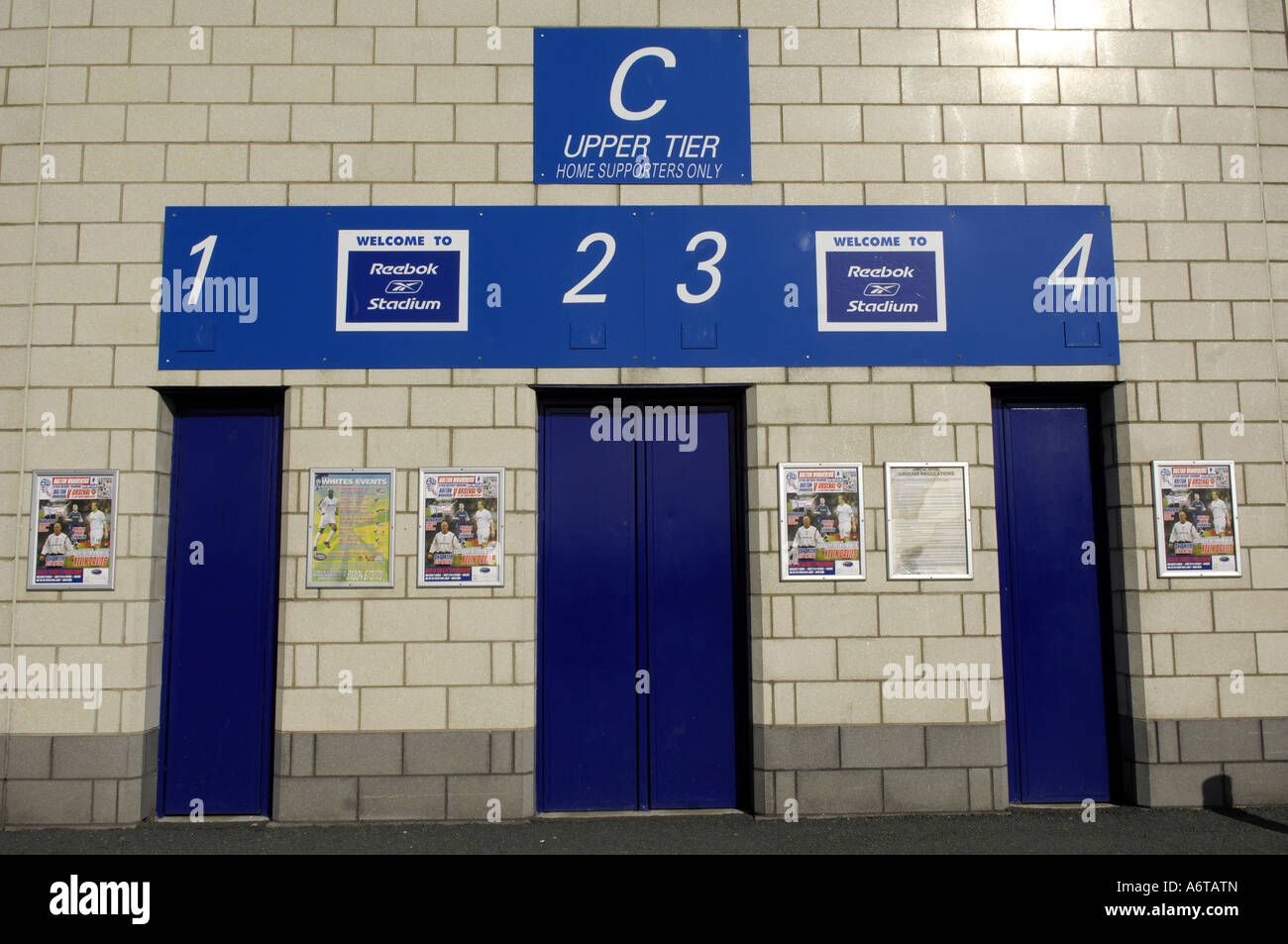 upper tier C letter home supporters only wall sign bolton wanderers ...