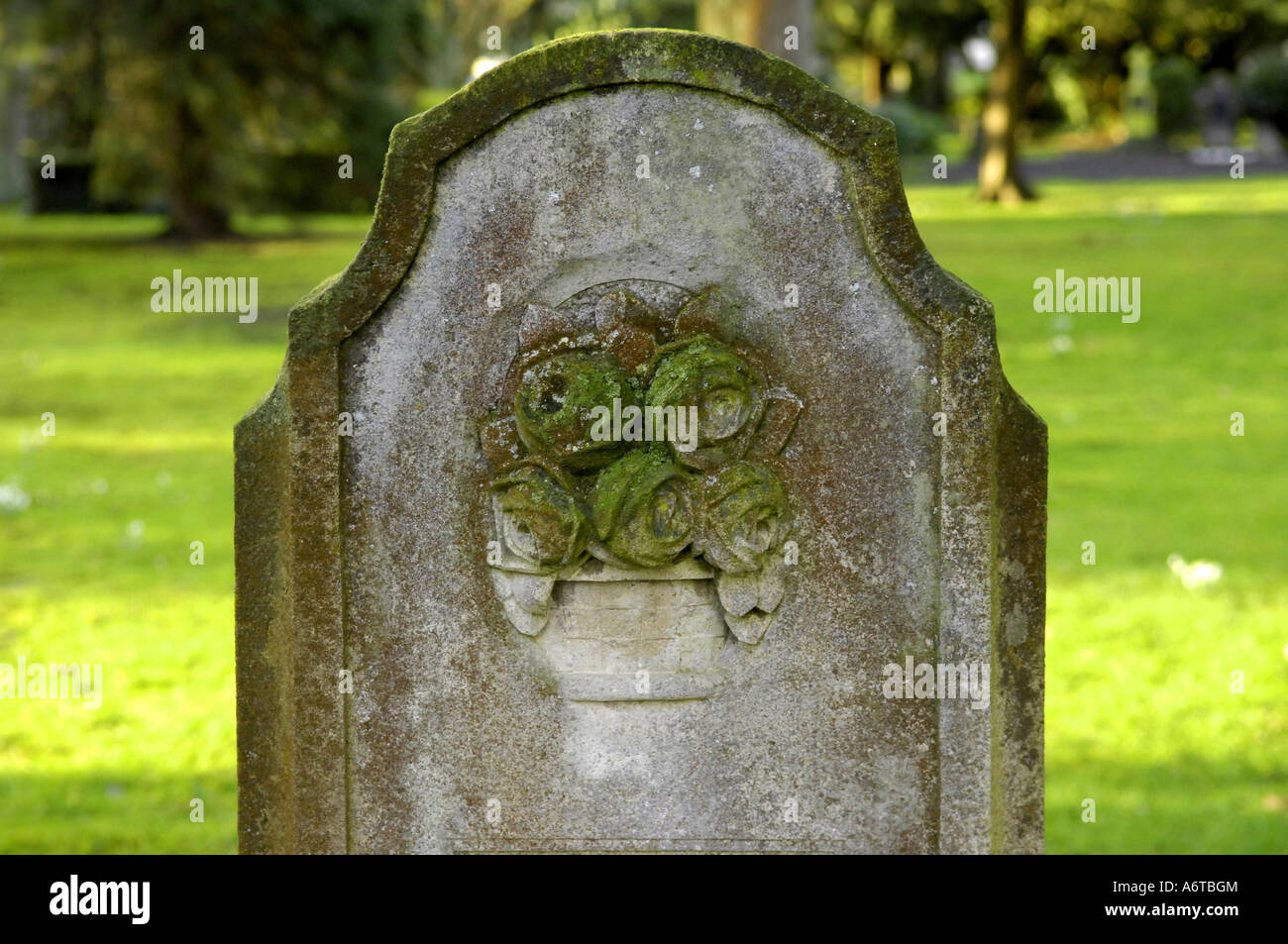 gravestone graveyard cemetery provincial town germany german deutsch ...
