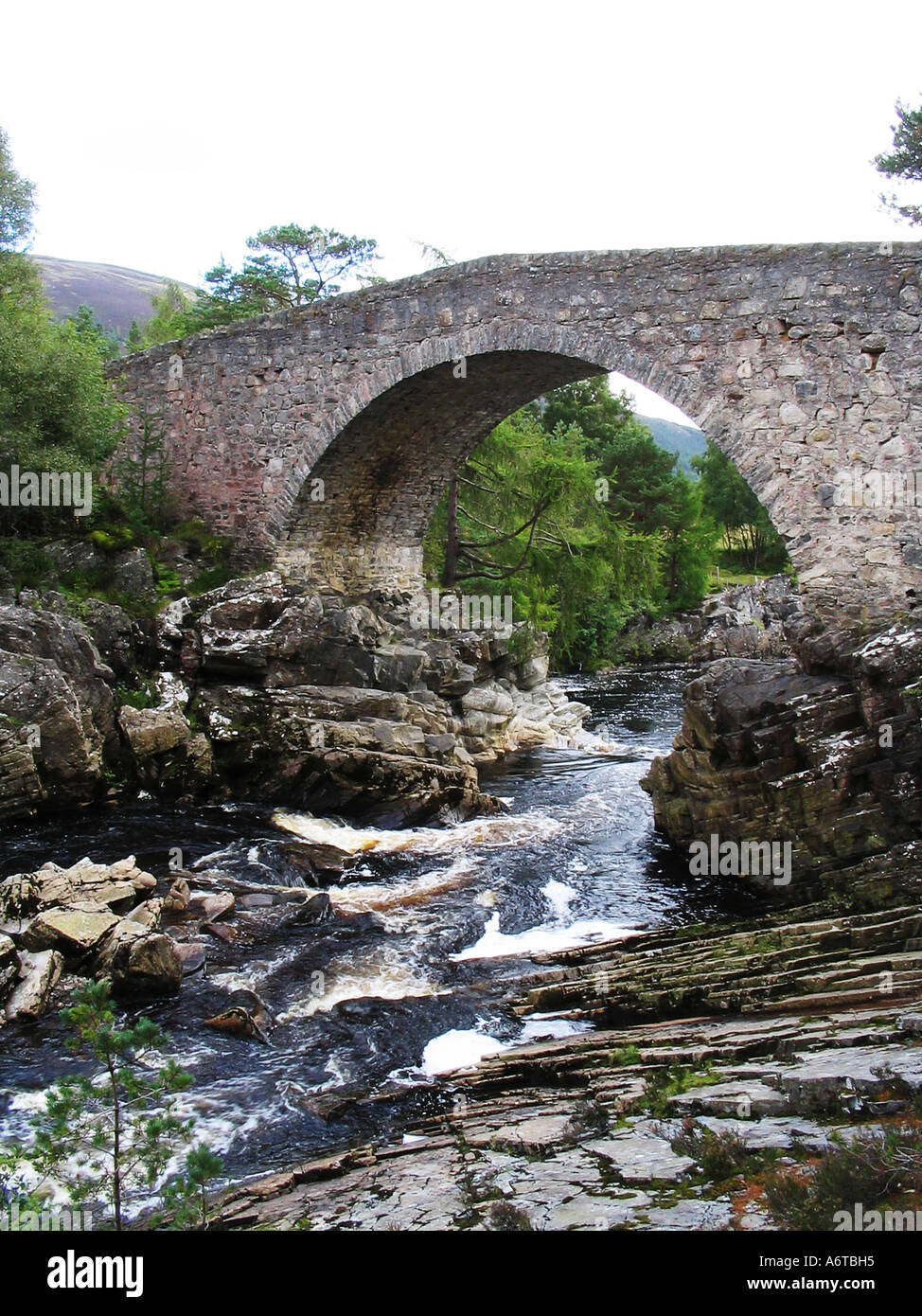 General Wade's Bridge at Garve in the Scottish Highlands Stock Photo ...