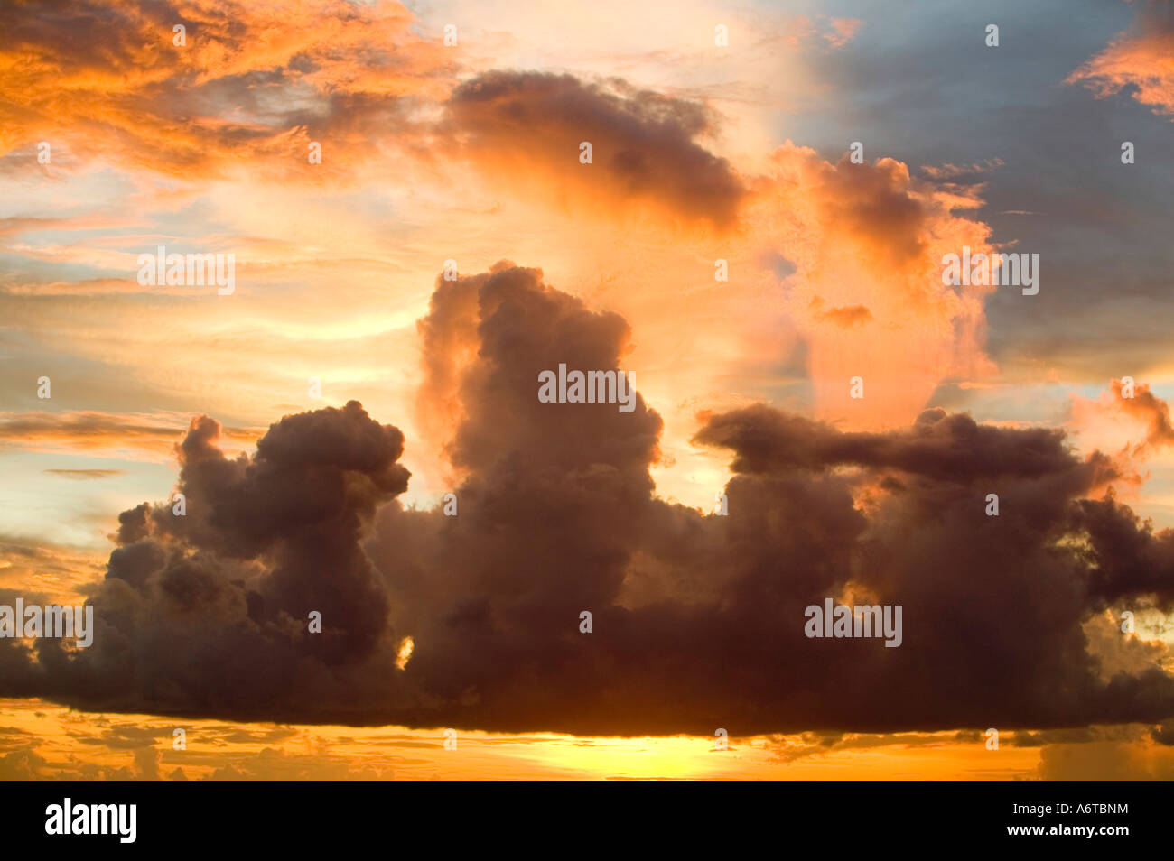 Sunset on Funafuti, Tuvalu Stock Photo - Alamy